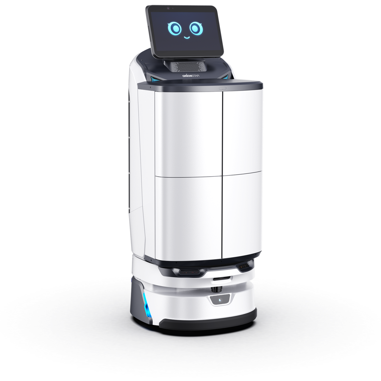 LuckiBot Pro Autodoor - an AI delivery robot that provides high privacy and hygiene delivery.